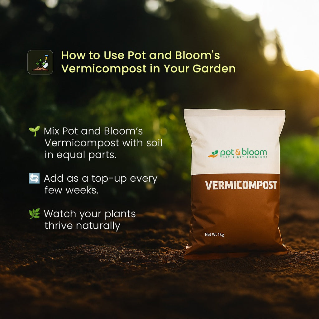 Vermicompost 1 KG – Pot and Bloom